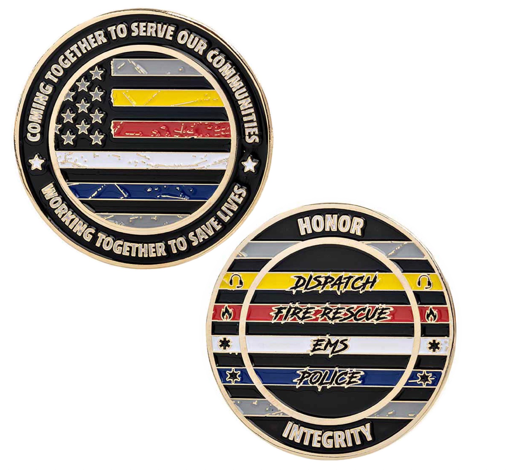 First Responder Challenge Coin - Blue Wives Matter