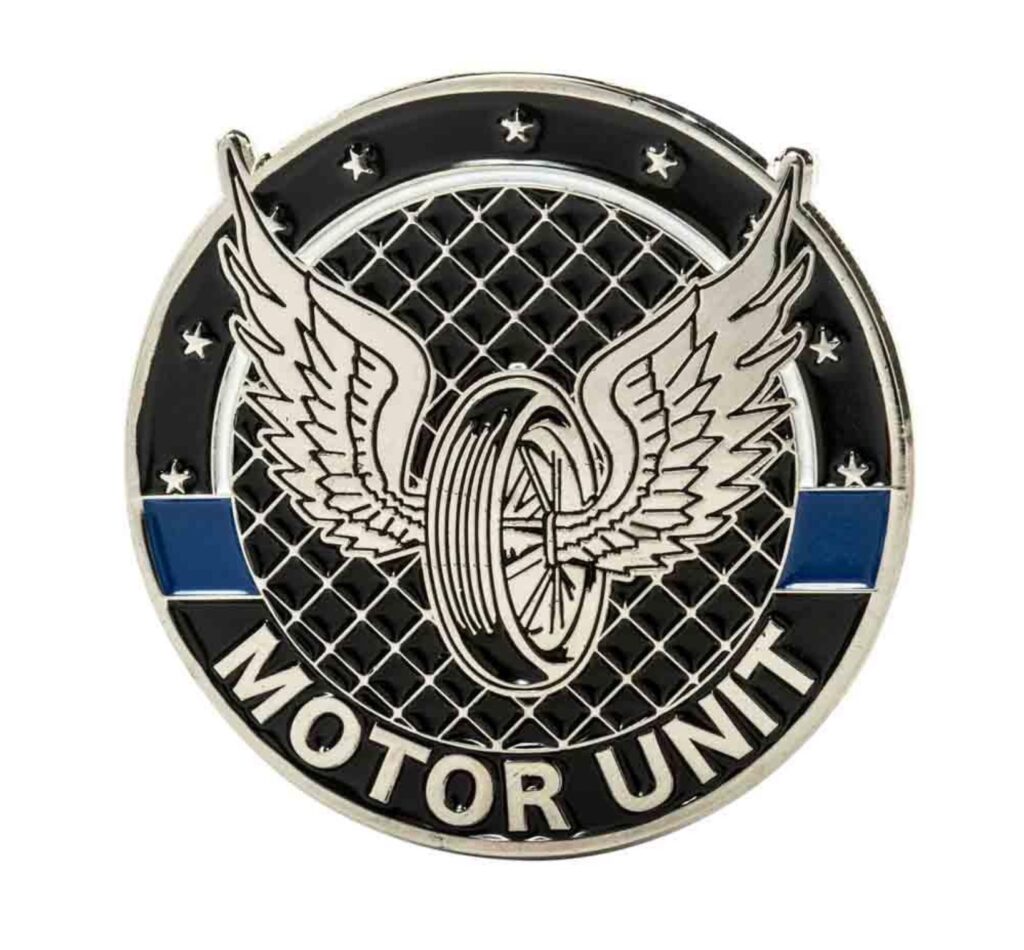 Motor Unit Challenge Coin - Blue Wives Matter